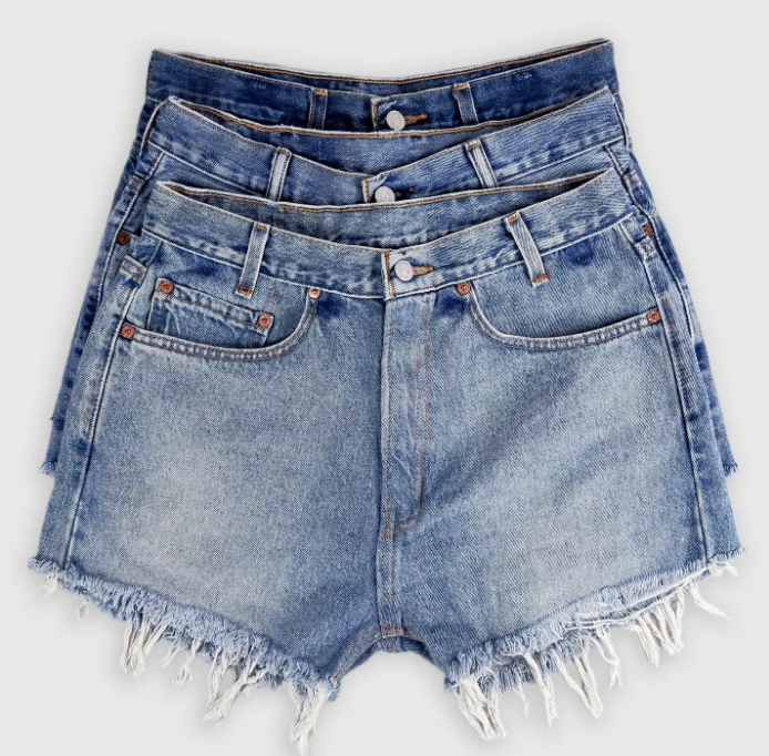 Upcycled Denim Shorts – Tribe Kelley Surf Post